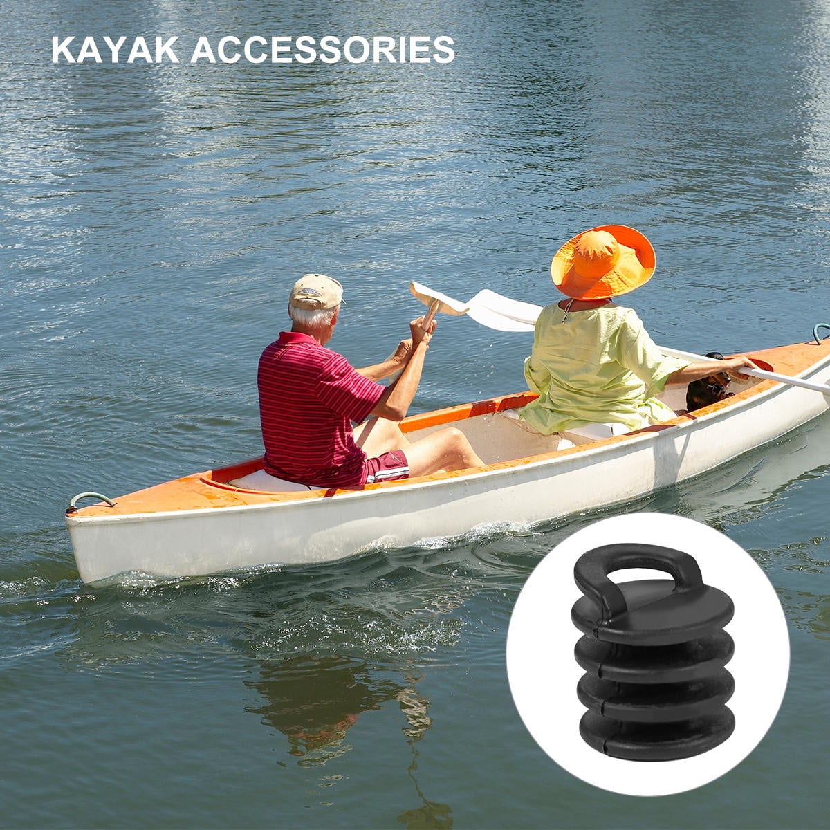 SHINYPASING 3Pack Universal Design Kayak Drain Plugs Rubber Boat ...
