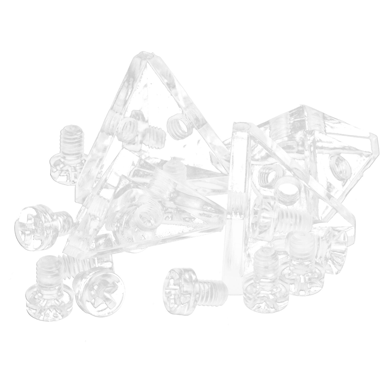 SHINYPASING 4Sets Transparent Acrylic Box Corner Protectors For Diy ...