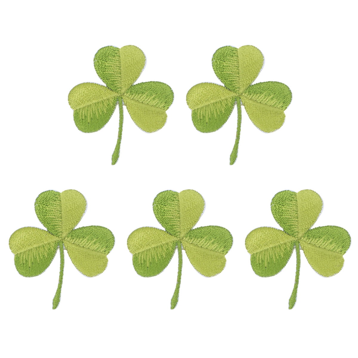 SHINYPASING Embroidery Shamrock Sticker Embroidery Patch Green 5Pcs ...