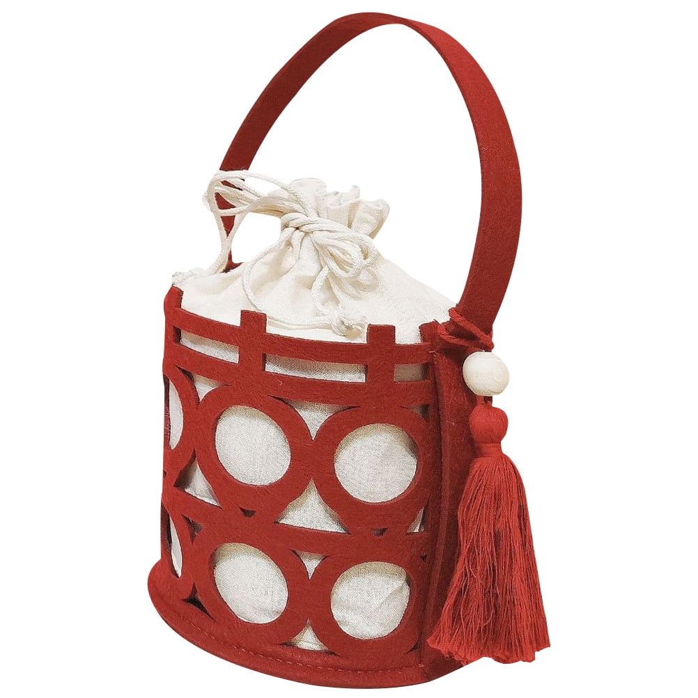 SHINYPASING 8Pcs Felt Candy Boxes For Birthday present Red Rectangular ...