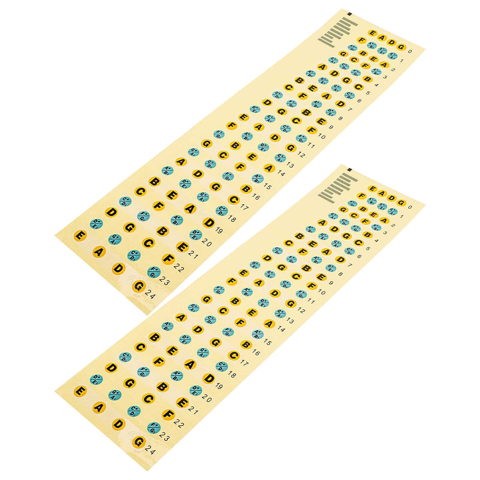 SHINYPASING Bass Fretboard Sticker 2Pcs Assorted Color Rectangle Shape ...