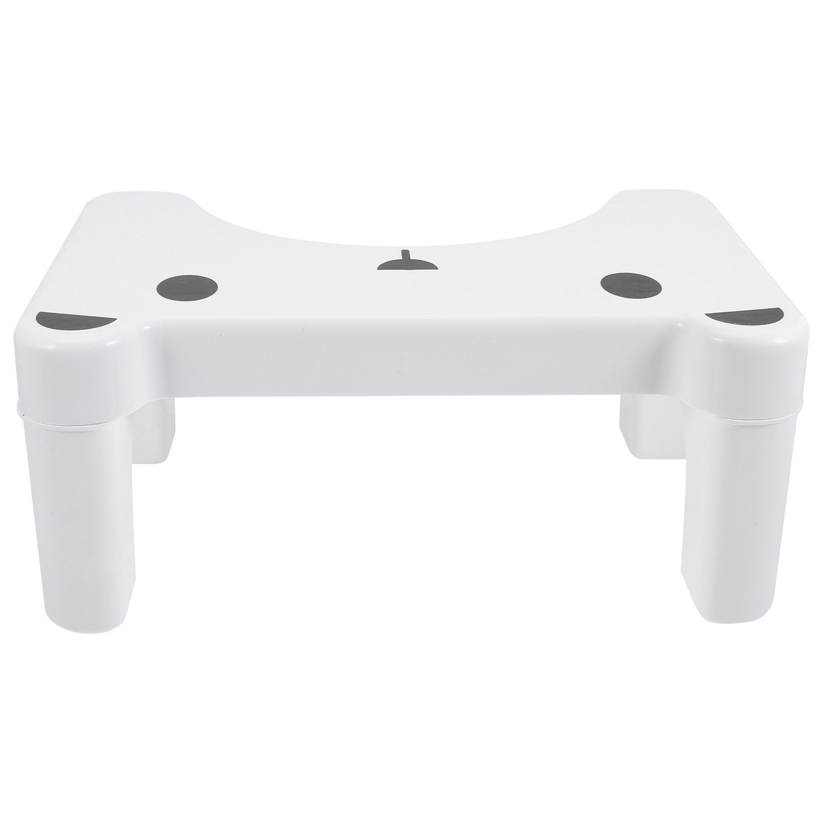 SHINYPASING Bathroom Step Stool 1Pcs in White PP with Imitate Natural ...