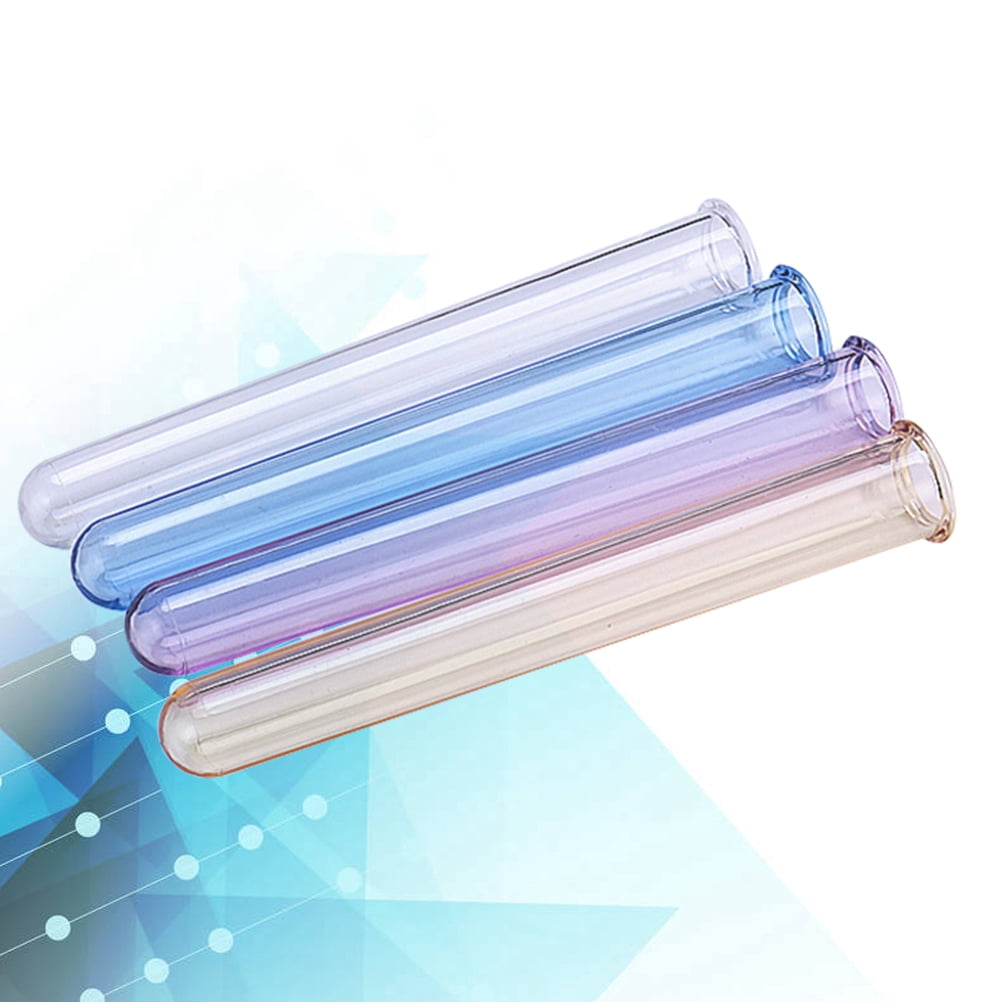 SHINYPASING Clear Plastic Test Tubes for Laboratory Use - Walmart.com