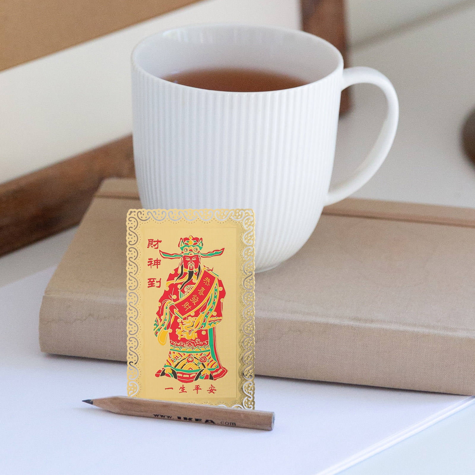 SHINYPASING Lucky Ornaments Fortune Card Assorted Color Good Luck ...