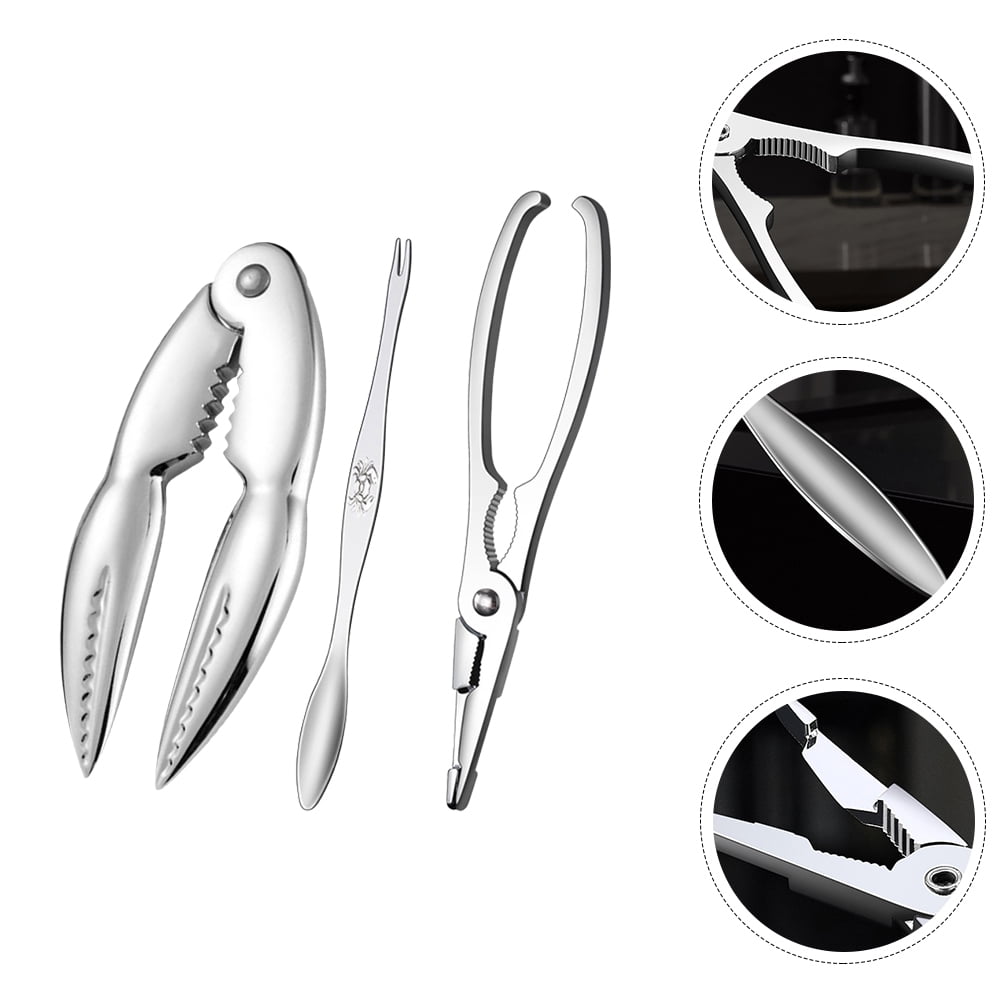 SHINYPASING Stainless Steel Crab Eating Utensils 3Pcs High Hardness ...