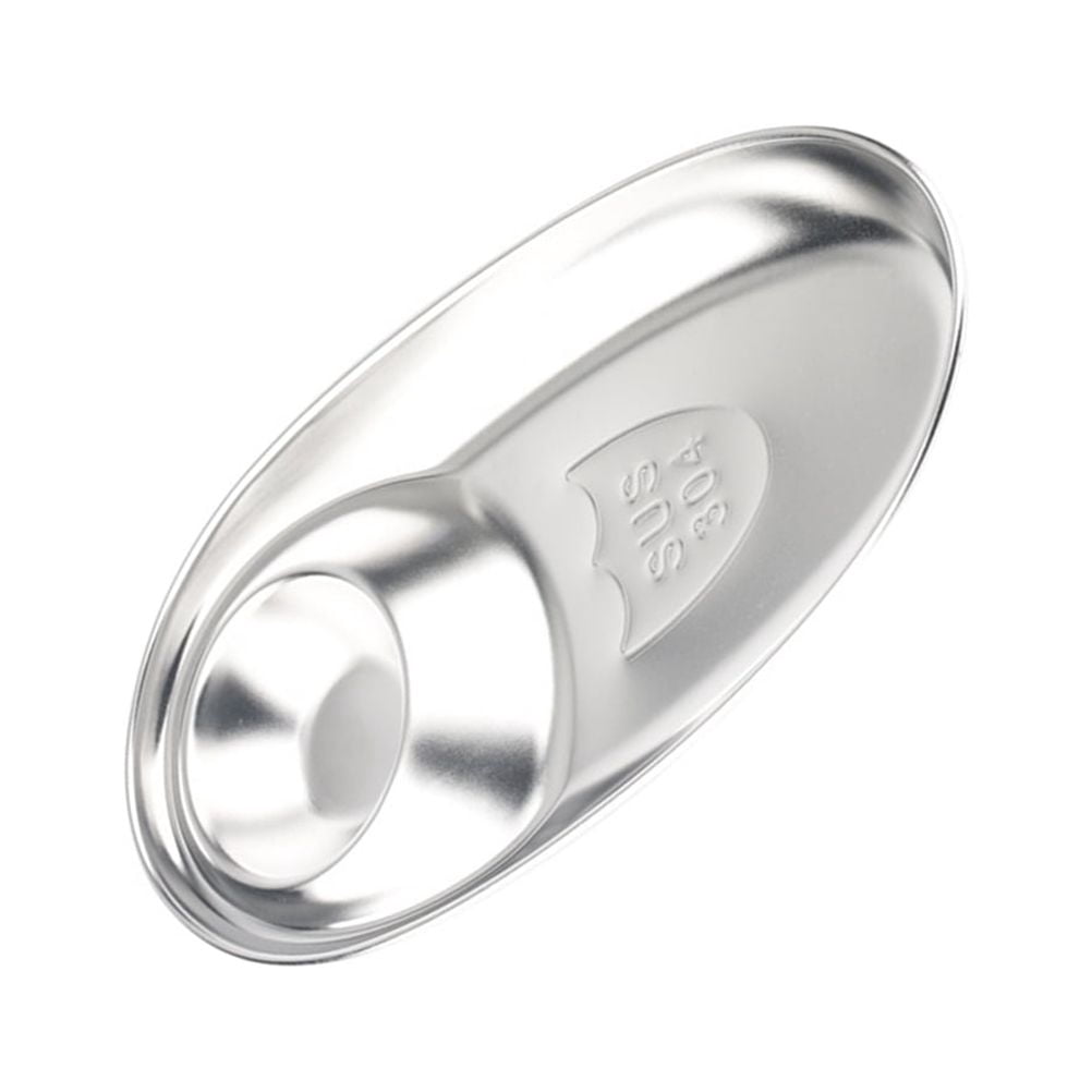 SHINYPASING Stainless Steel Seasoning Dish with Double Compartments for ...