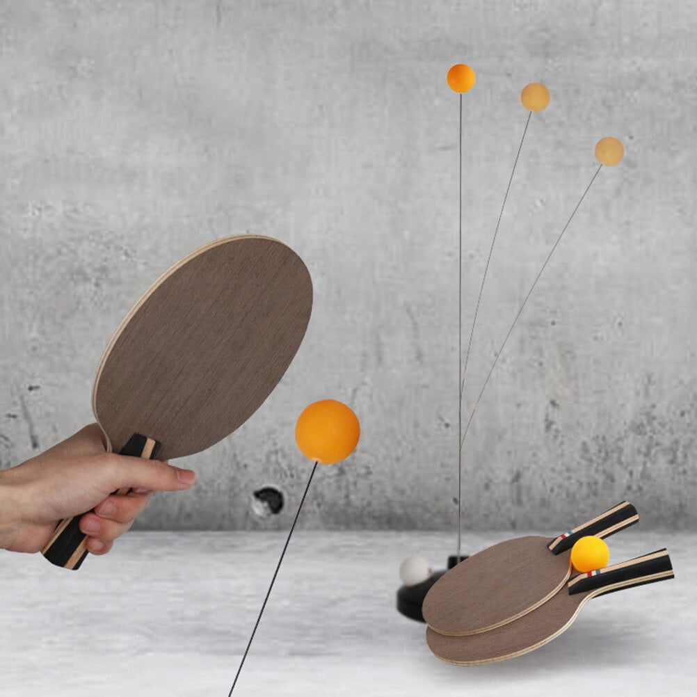 SHINYPASING Table Tennis Trainer Set Assorted Color Plastic Wood ...