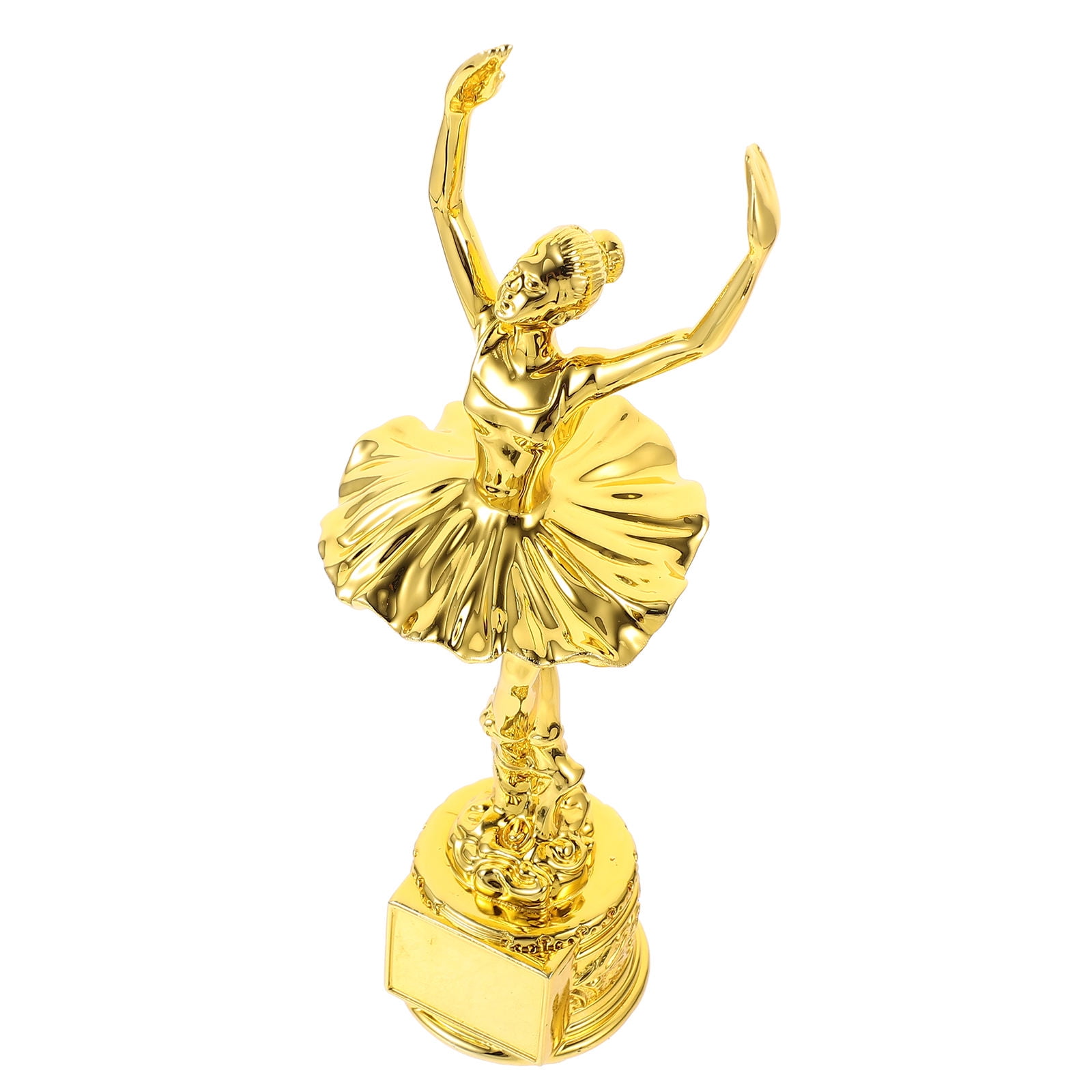 SHINYPASING Trophy Model Resin Dance Trophy Golden Ballerina Shape ...