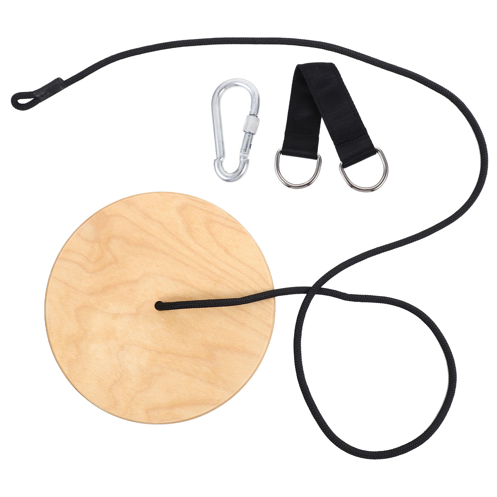 SHINYPASING Wooden Disc Swing with Highstrength Loadbearing Design for ...