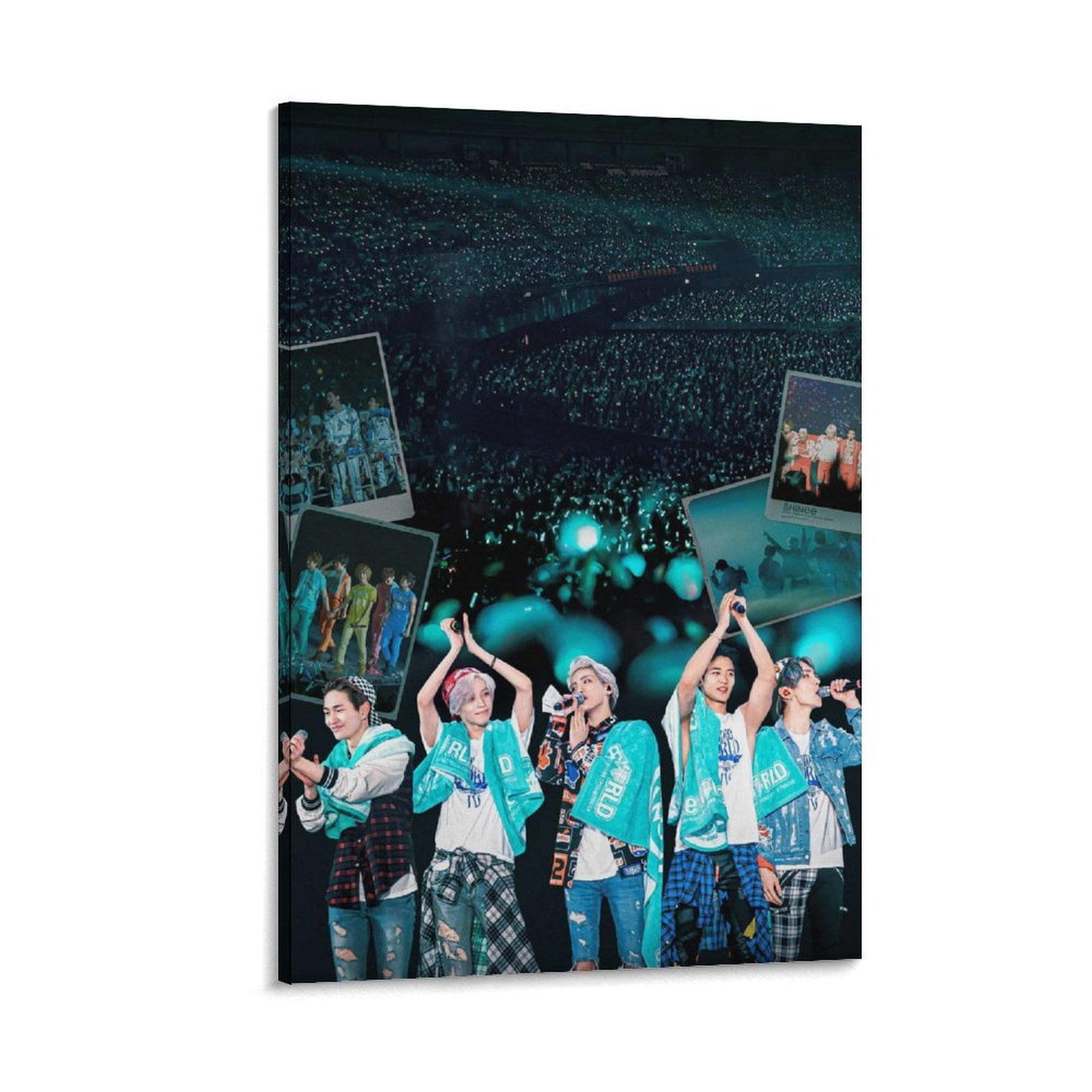 SHINee Boy Band K-pop Korean Poster Posters Wall Art Painting Canvas ...