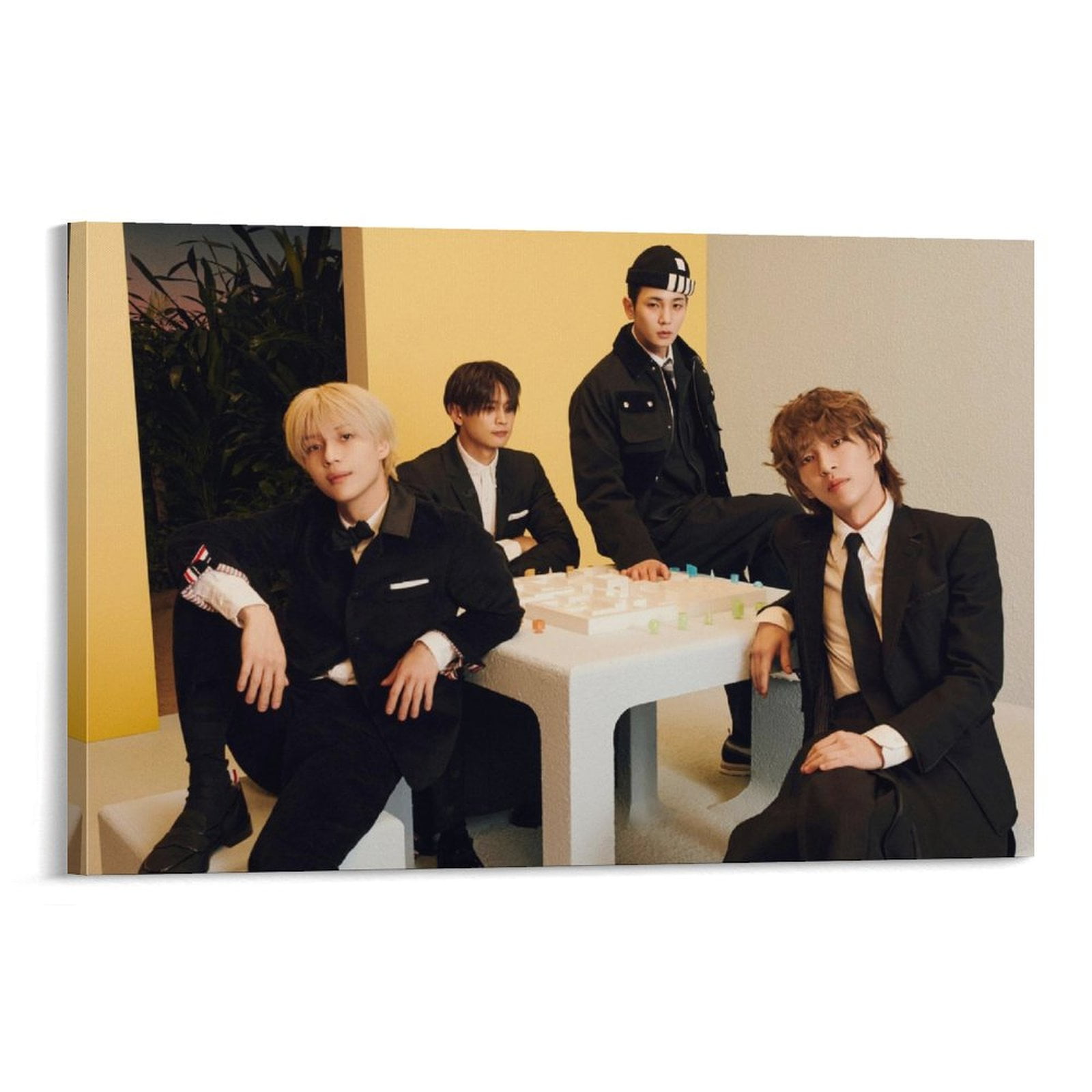 SHINee Boy Band Poster South Korean K-pop Canvas Wall Art Poster ...