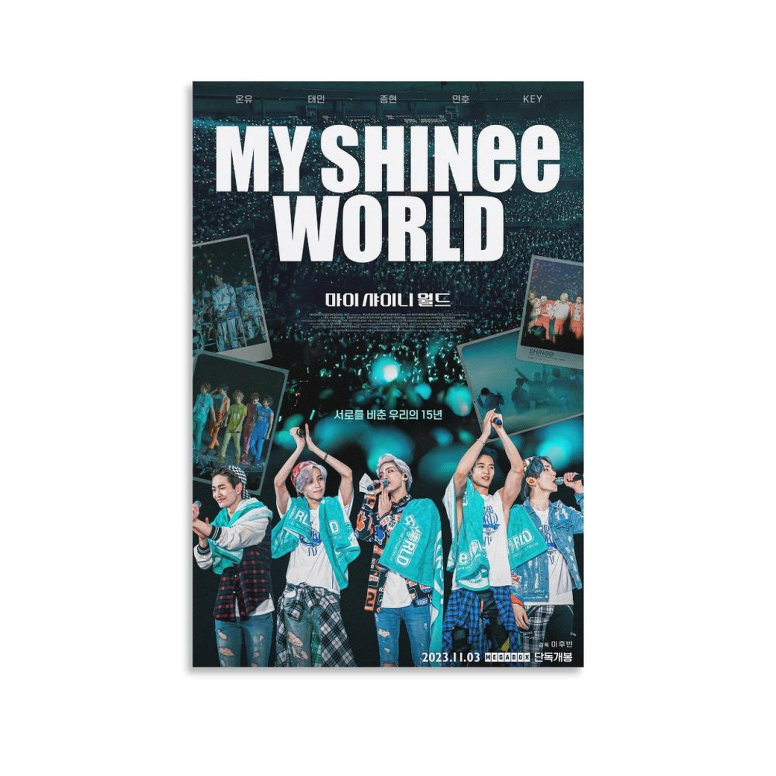 SHINee Boy Band South Korean Poster K-pop Canvas Art Poster and Wall ...