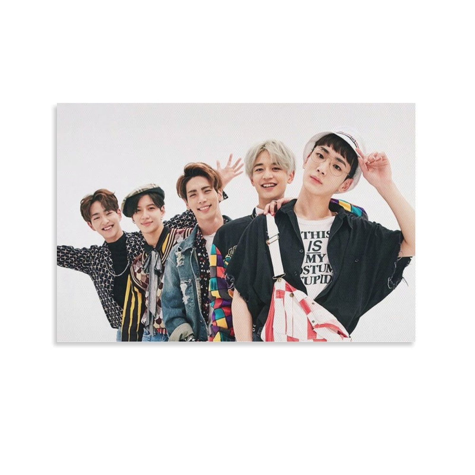 SHINee Hot K-pop Boy Band Poster Wall Art Poster Scroll Canvas Painting ...