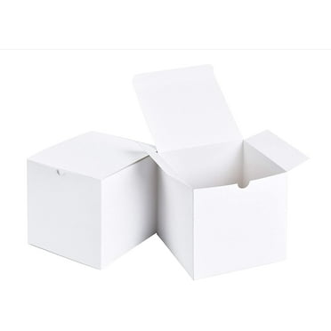 PKGSMART 10 White Small Gift Boxes with Lids, Bridesmaid Proposal Boxes ...