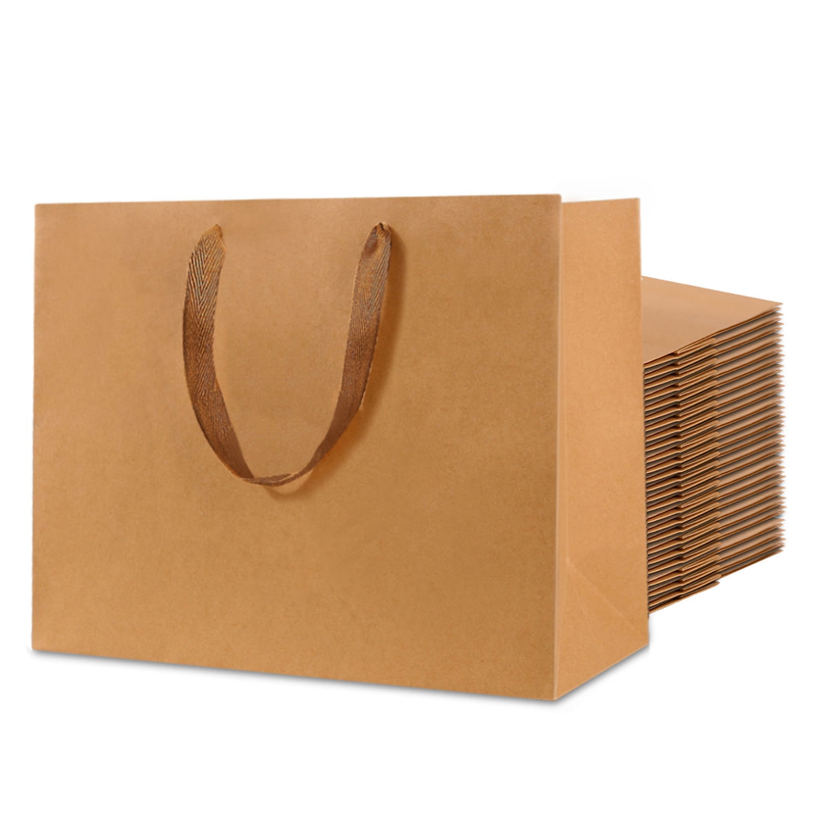 SHIPKEY 20 Pack Extra Large Kraft Paper Bags, Extra Large Gift Bags ...