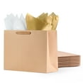 SHIPKEY 20 Pack Extra Large Kraft Paper Bags, Extra Large Gift Bags ...
