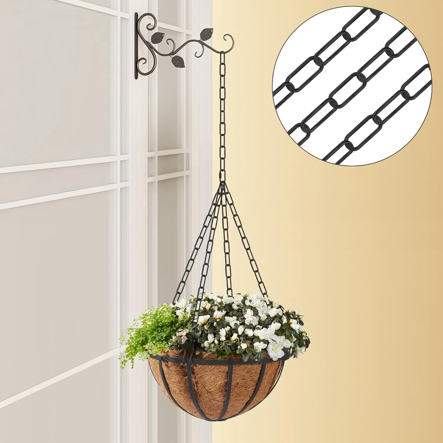 SHIQI-12 Ft Heavy Duty Hanging Chain Kit with Connection Locks & Swag ...