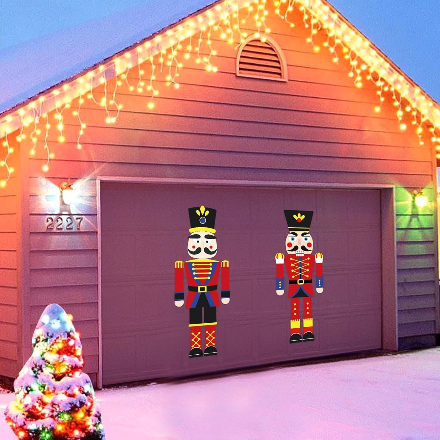 SHIQI-14Pcs Christmas Garage Door Magnets Christmas Nutcracker Garage ...