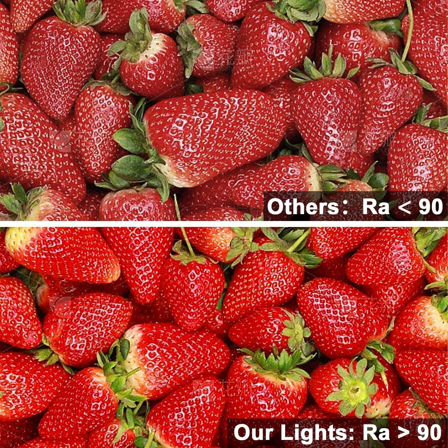 SHIQI-16.4ft COB LED Strip Lights Natural White 4000K, 12V Dimmable LED ...