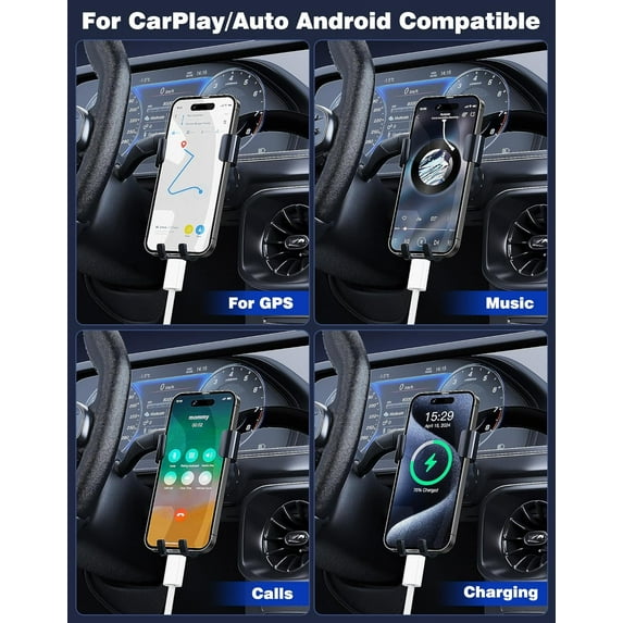 SHIQI-2 Pack USB C Cable for Carplay, Car Play Cord for Apple iPhone 17 ...