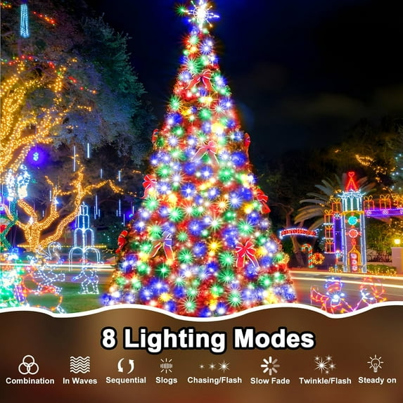 SHIQI-328 FT Christmas Light 1000 LED Xmas Lights Outdoor Christams ...