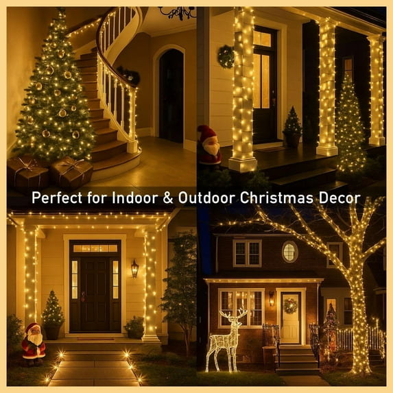 SHIQI-33 FT 100 LED Fairy Lights USB Battery Operated Clear Wire with ...