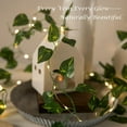 SHIQI-33 Ft Vine with Pothos String Lights Battery Operated, 8 Flashing ...