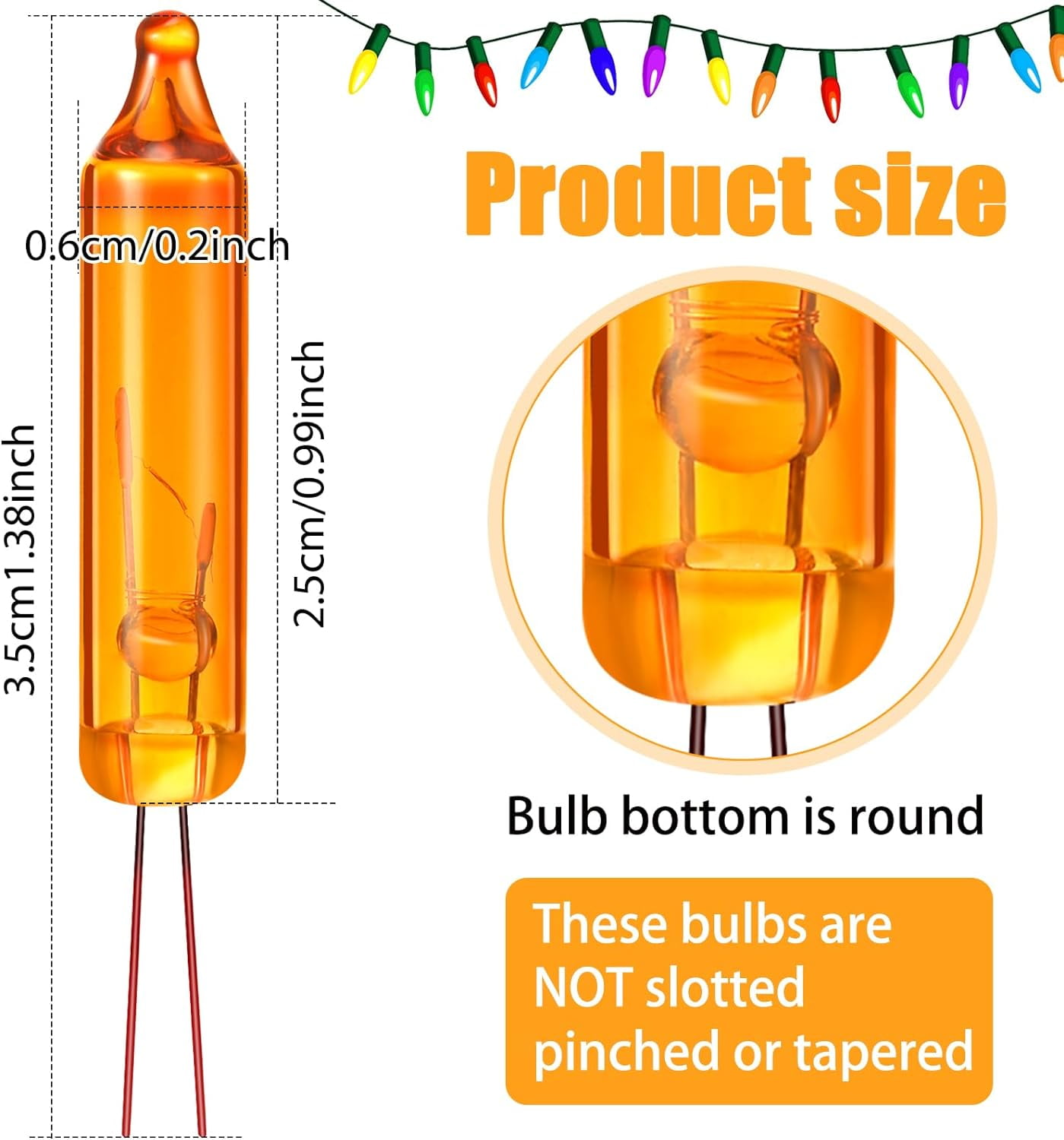 SHIQI-360 Count 2.5v Christmas Mini Lights Replacement Bulbs ...