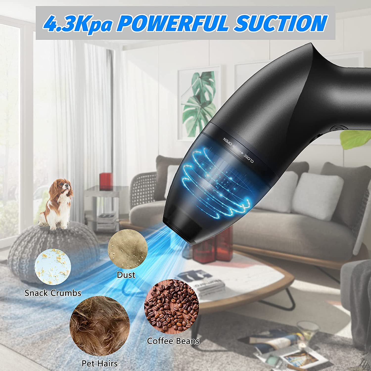SHIQI-4.3Kpa Keyboard Vacuum Cleaner Mini：Handheld Computer Vacuum ...