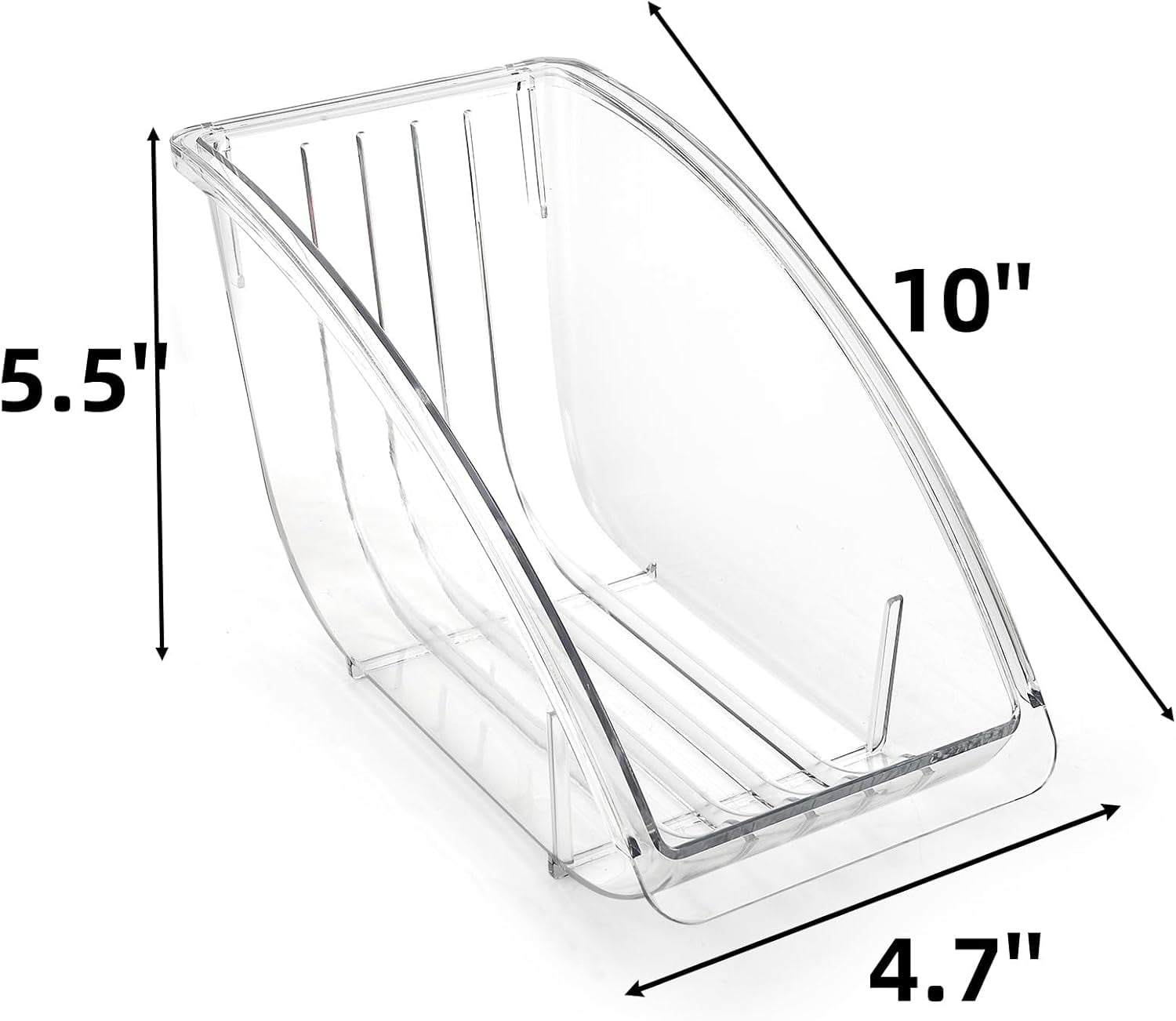 SHIQI-4 Pack 10 Inch Paper Plate Holder, Plastic Plates Dispenser ...