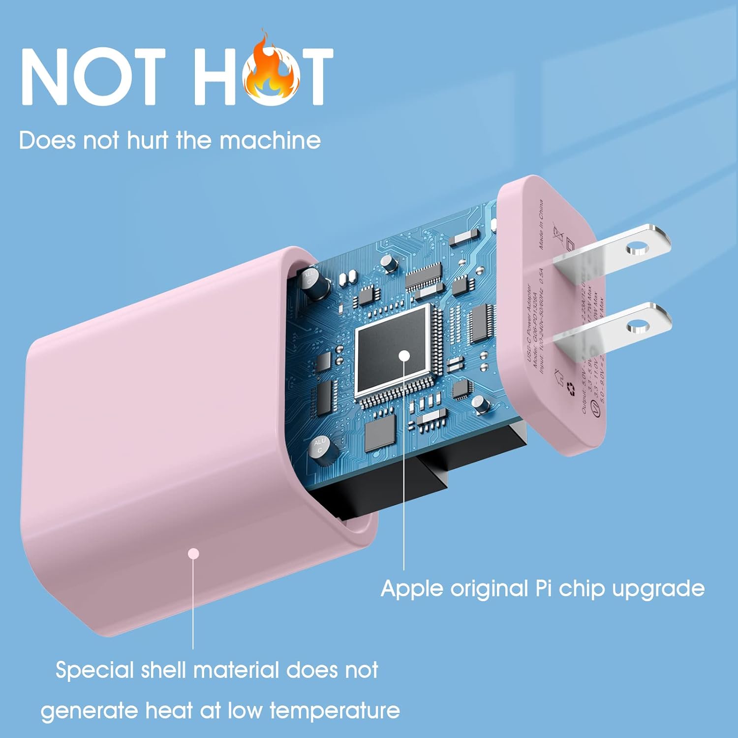 SHIQI-4Pack USB C Charger Block, 20W USB C Charger Wall Charger PD 3.0 ...