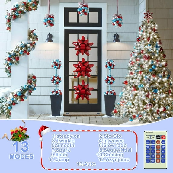 SHIQI-500LED 164ft Fairy String Lights Cool White Christmas Light ...