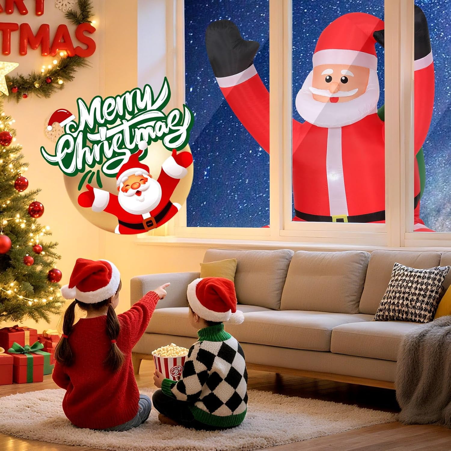 SHIQI-6 FT Christmas Inflatable Decoration Blow Up Christmas Decoration ...