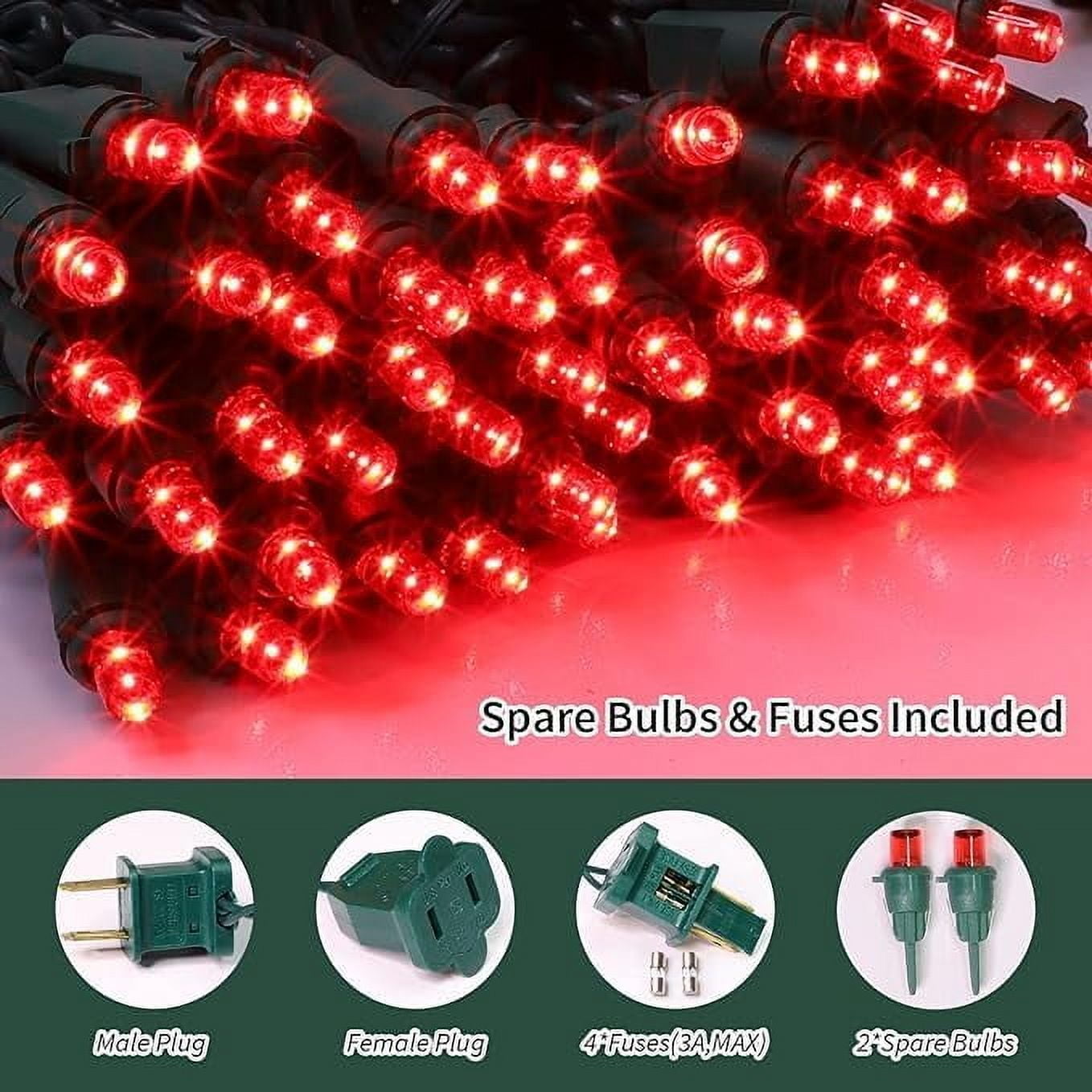 SHIQI-60 Count Red -String Lights - LED Christmas Lights, Mini led ...