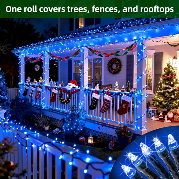 SHIQI-750 LED 240FT Christmas Lights Outdoor,12 Lighting Modes ...
