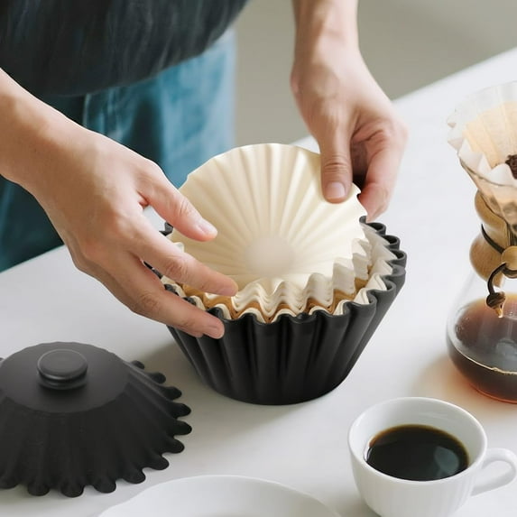SHIQI-Basket Coffee Filter Holder Storage-Container - Coffee Bar ...