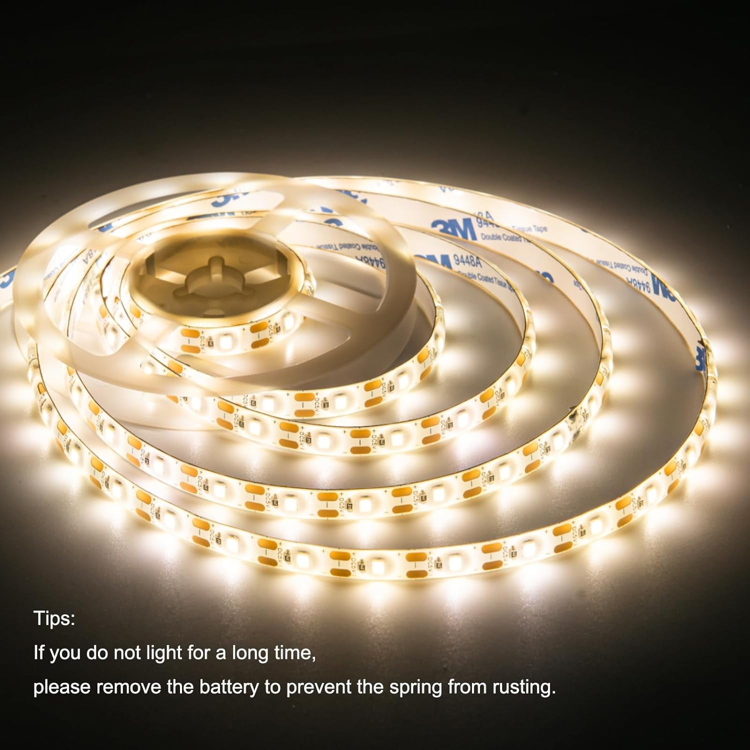 SHIQI-Battery Powered Led Strip Lights,6.56FT 120Led Battery led Strip ...