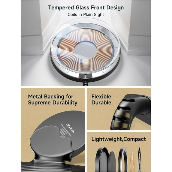 SHIQI-Charger for iPhone 17 Magsafe Wireless Charging, Compatible with ...