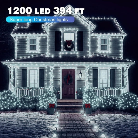 SHIQI-Christmas Lights 1200 LED 394 FT, IP67 Waterproof Christmastree ...