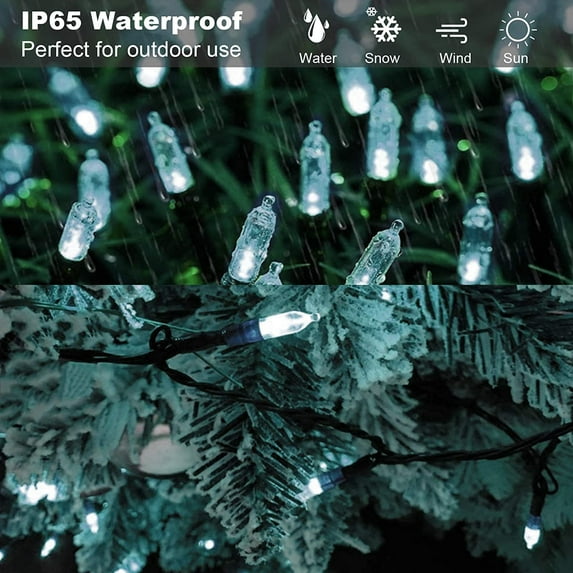 SHIQI-Christmas Lights, Battery Operated String Lights 18ft 50 LED Mini ...