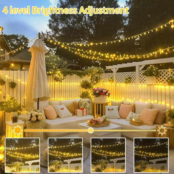 SHIQI-Christmas Lights Warm White, 196 FT 500 LED Outdoor Waterproof ...
