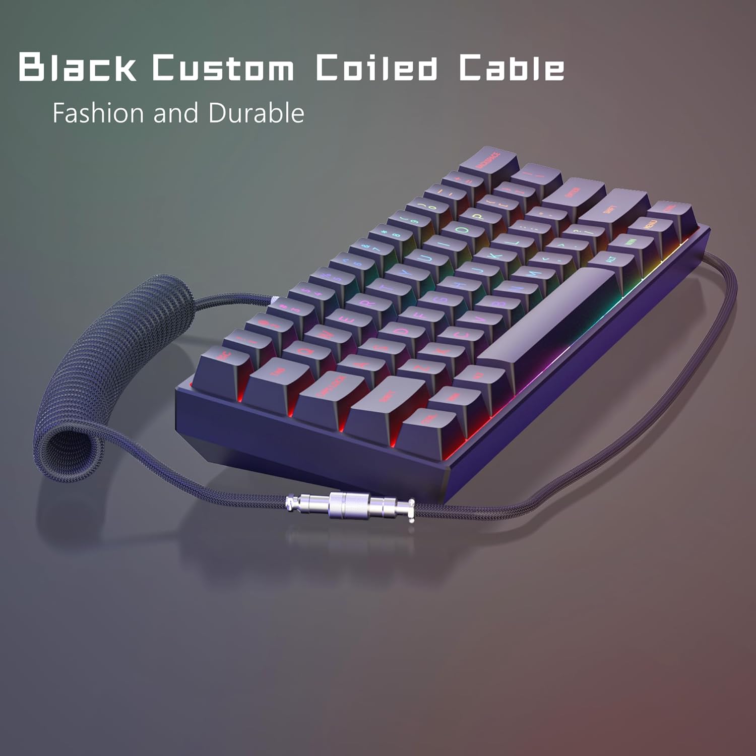 SHIQI-Coiled Keyboard Cable - Detachable Aviator Coiled Cable for ...