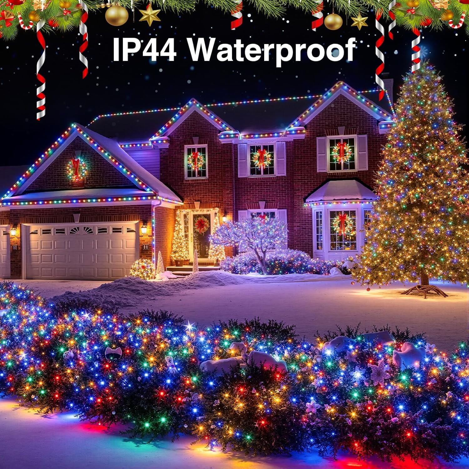 SHIQI-Color Changing Fairy String Lights, 4 Pack LED Outdoor String ...