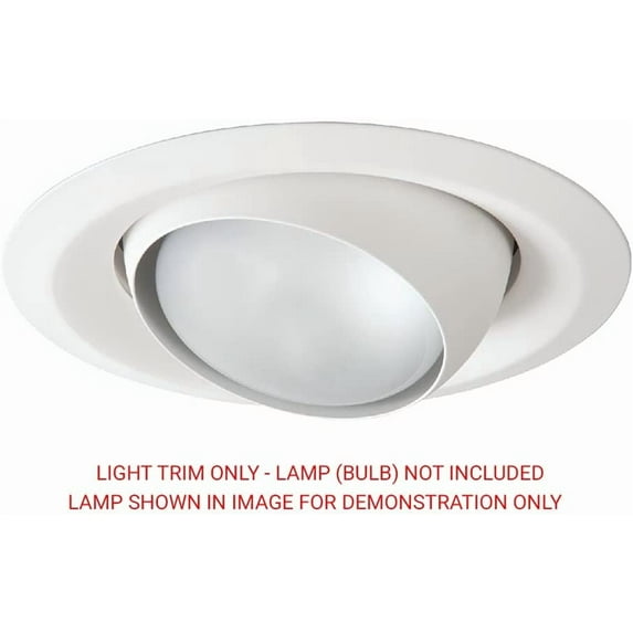 SHIQI-E26 Series 6 in. White Recessed Ceiling Light Fixture Trim with ...