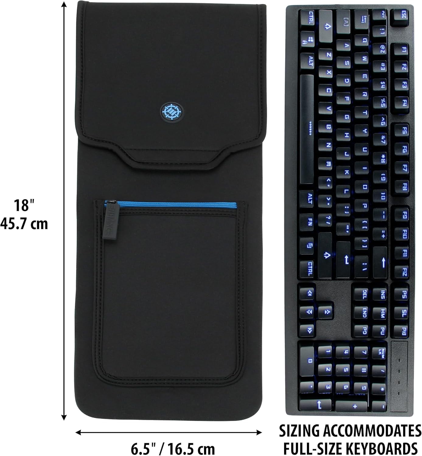 SHIQI-Enhance Keyboard Sleeve Travel Case for Full-Size Mechanical and ...