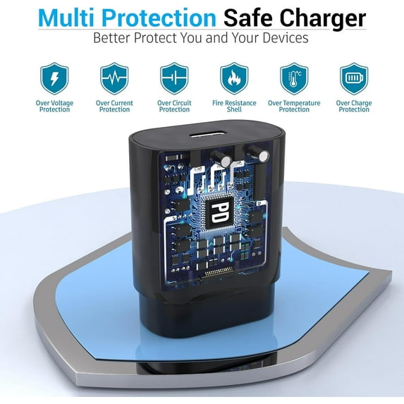 SHIQI-Galaxy S25 S24 USB C Charging Block 25W PD Super Fast Charger ...