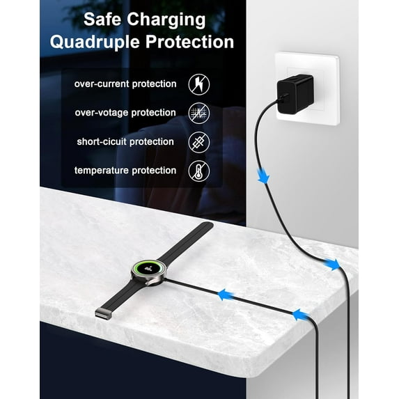SHIQI-Galaxy Watch Charger USB-C Compatible with Samsung Watch8 Classic ...
