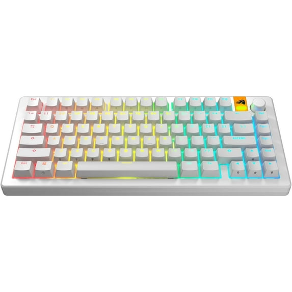 SHIQI-Gaming - GPBT Backlit Keycaps (White) Translucent Shine Through ...