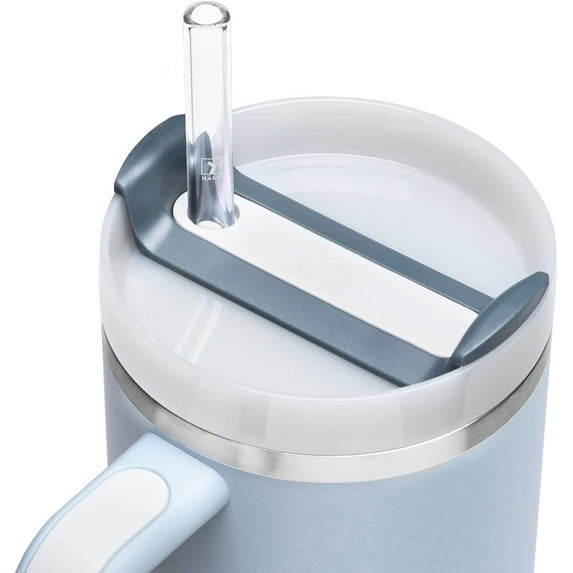 SHIQI-Halm Glass Straws 6x 12 inch Long Replacement Straw for Stanley ...