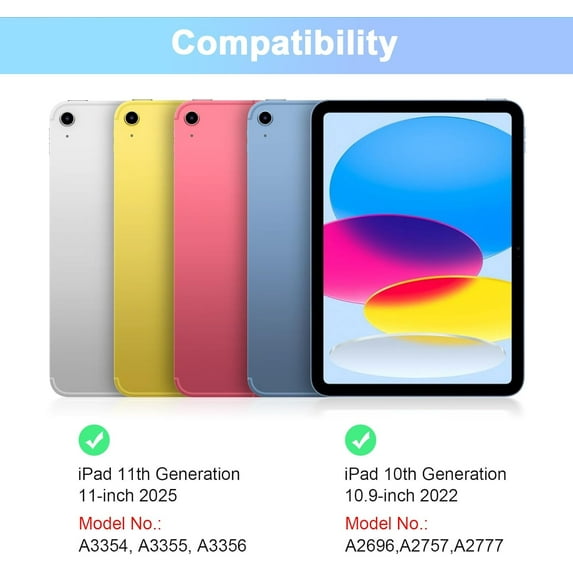 SHIQI-Keyboard Case for iPad 10th Generation 10.9 inch 2022 and iPad ...